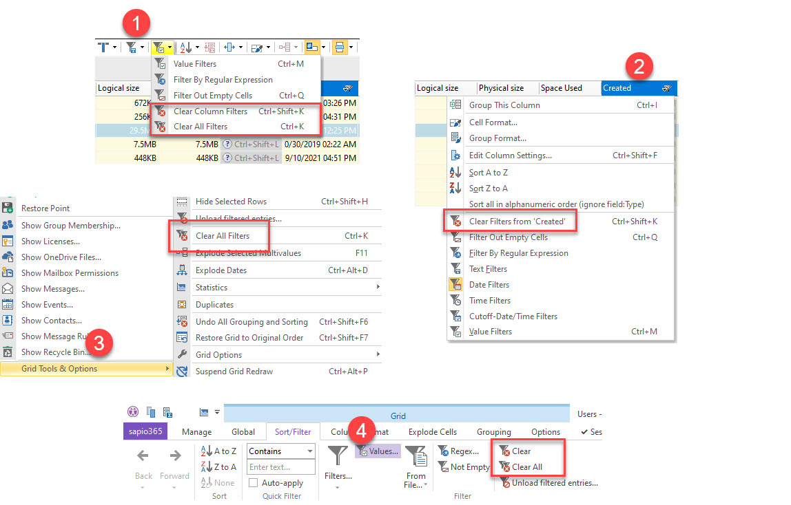 ClearFilters: Clear Filters from a Column or Clear all