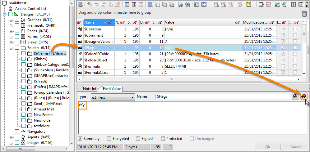 $Flags Values in scanEZ