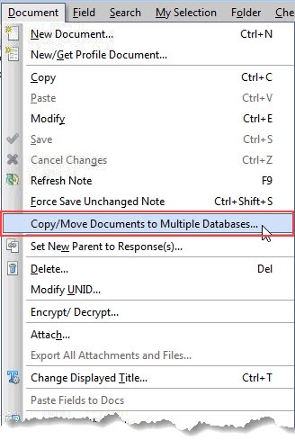 Copy/Move Documents to Multiple Databases
