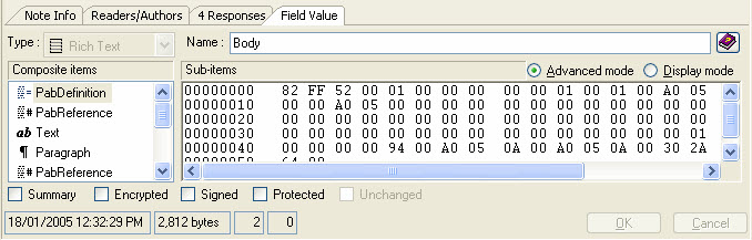 Advanced view for Rich Text Items Advanced view for Rich Text Items
