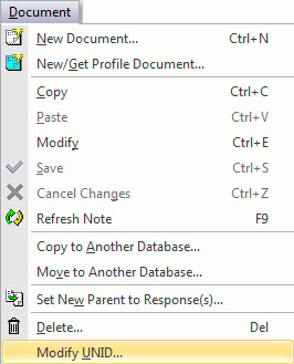 Modify UNID in scanEZ