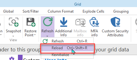 Reload: Reload Grid