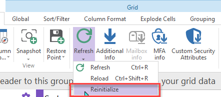 Reinitialize: Reinitialize Grid