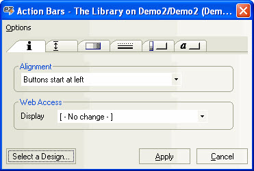 Action Bar Properties