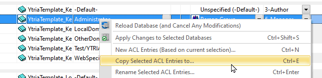 Add a user to the ACL of multiple databases