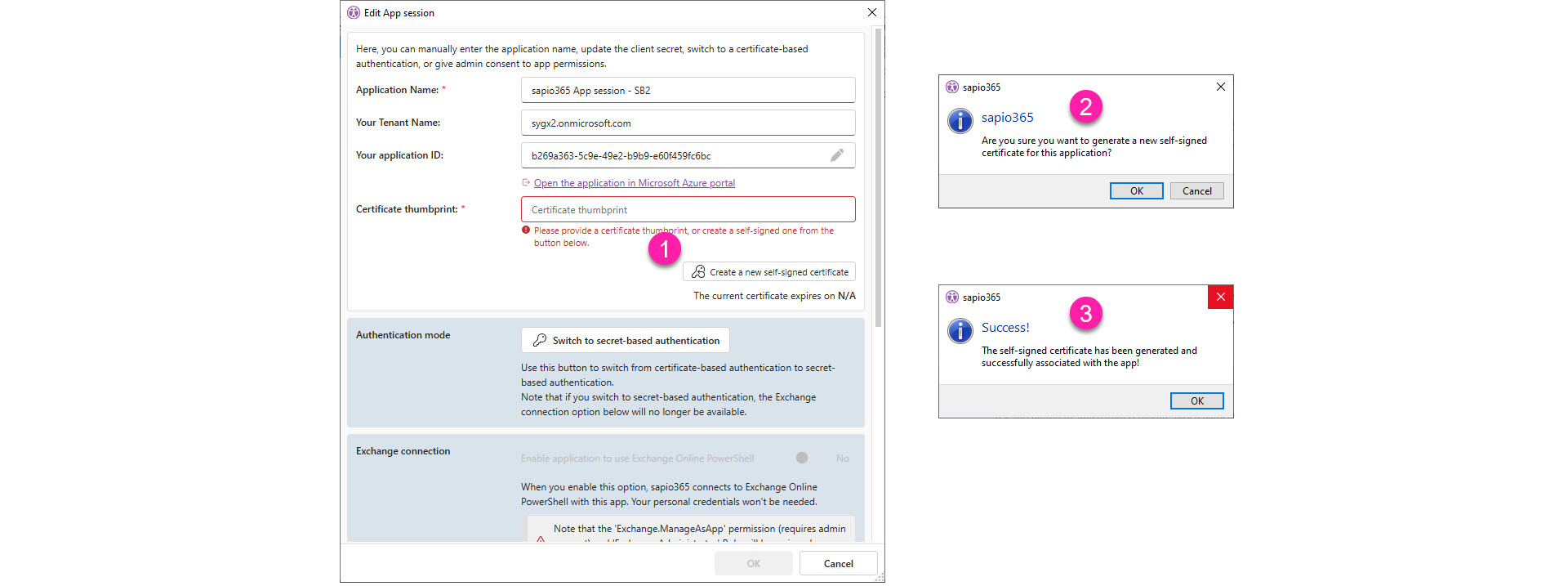 Switch to Certificate-Based Authentication - App session
