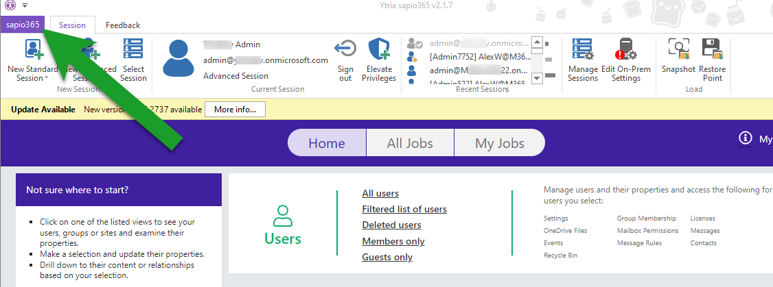 Launching automation scripts in sapio365 Launching automation scripts in sapio365